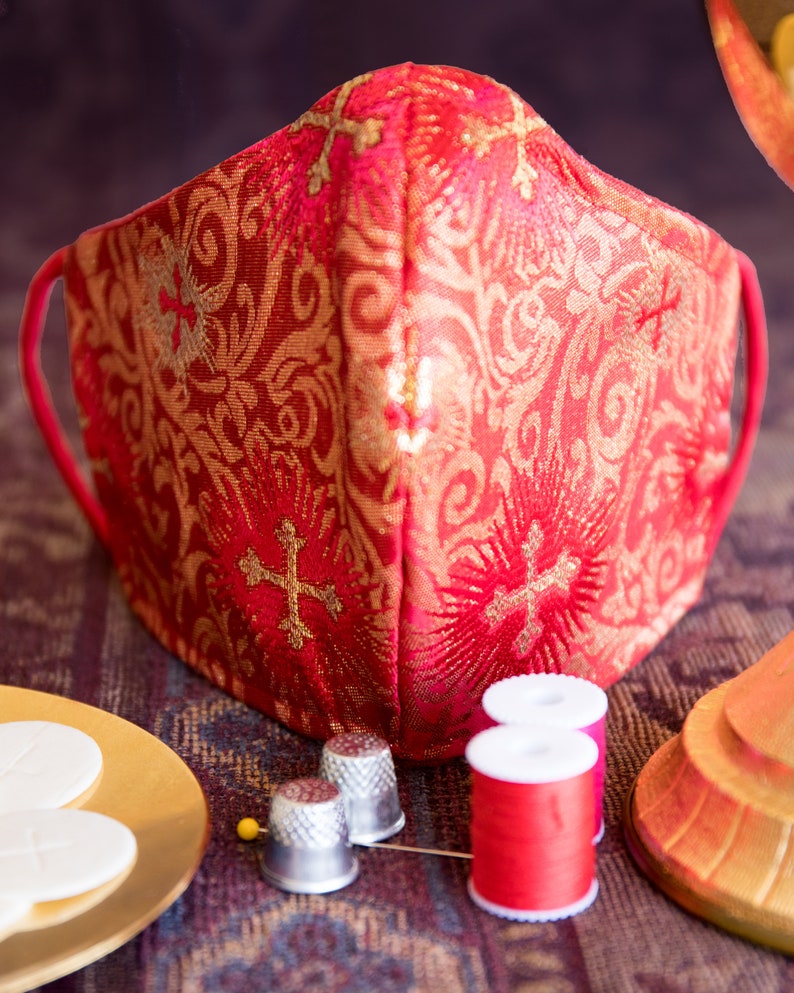 Catholic Liturgical Face Mask Reusable Religious Face - Etsy