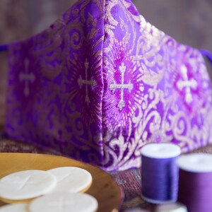 Catholic Liturgical Face Mask, Reusable Religious Face Covering, 3 ...