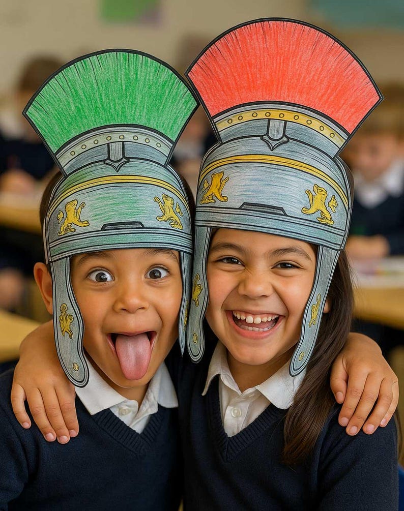 Roman Centurion Helmet – Printable Catholic Craft for Kids, Bible Armor ...