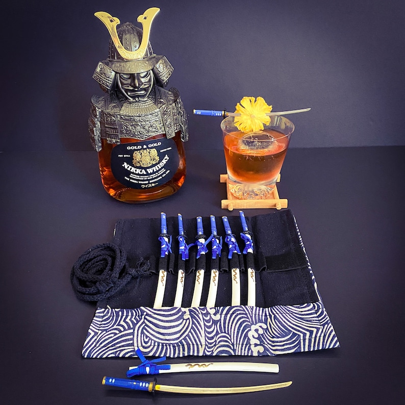 Mini Katana Sword Collectable Cocktail Garnish Set - Etsy