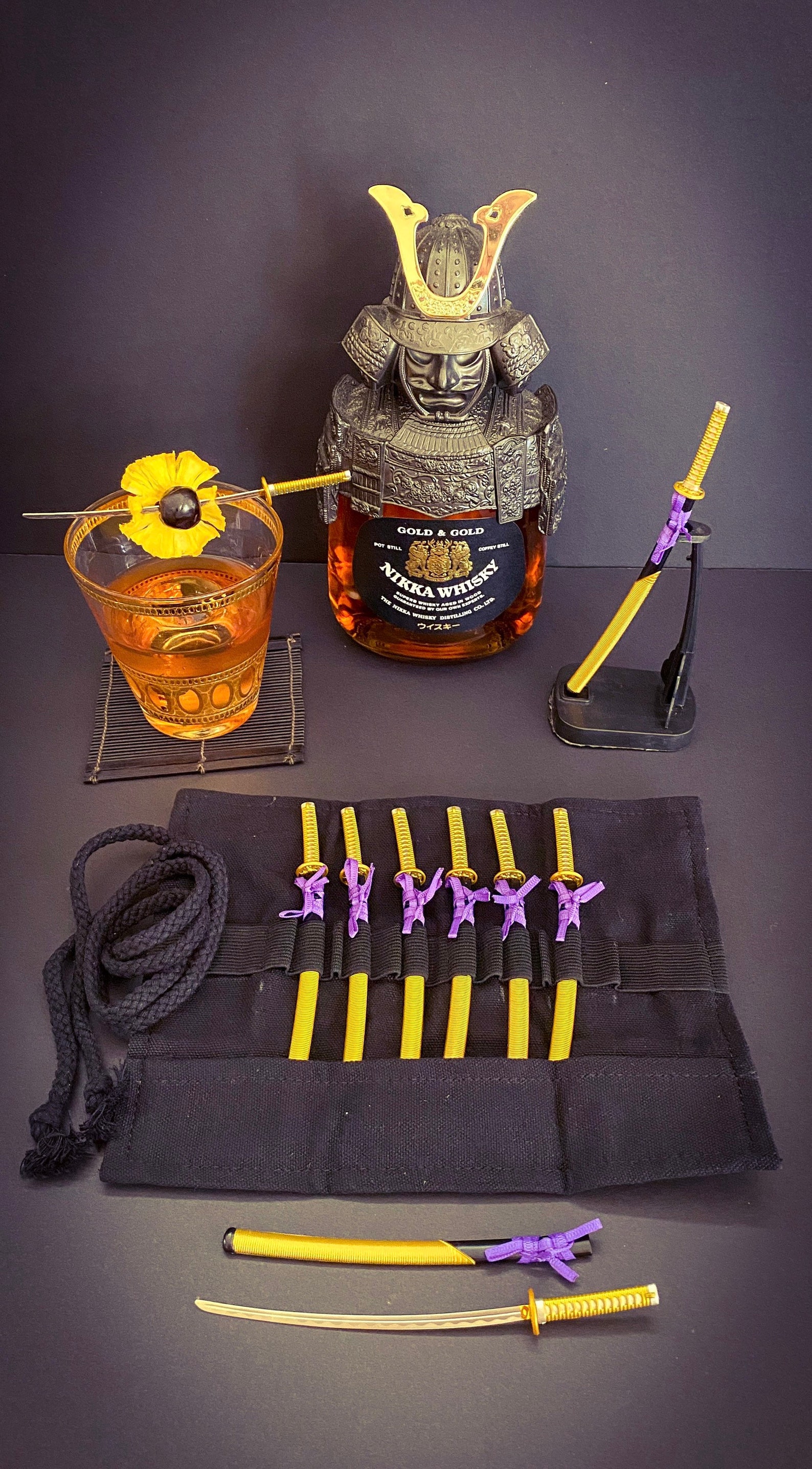 Mini Katana Sword Collectable Cocktail Garnish Set | Etsy