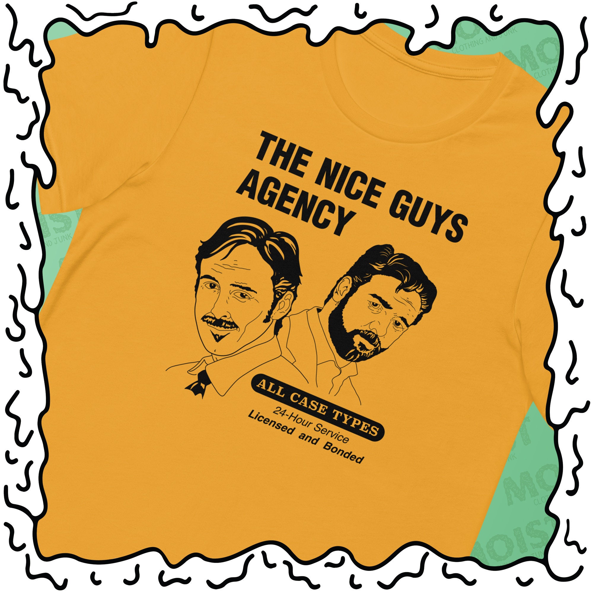 The Nice Guys Agency Front Tee - Etsy