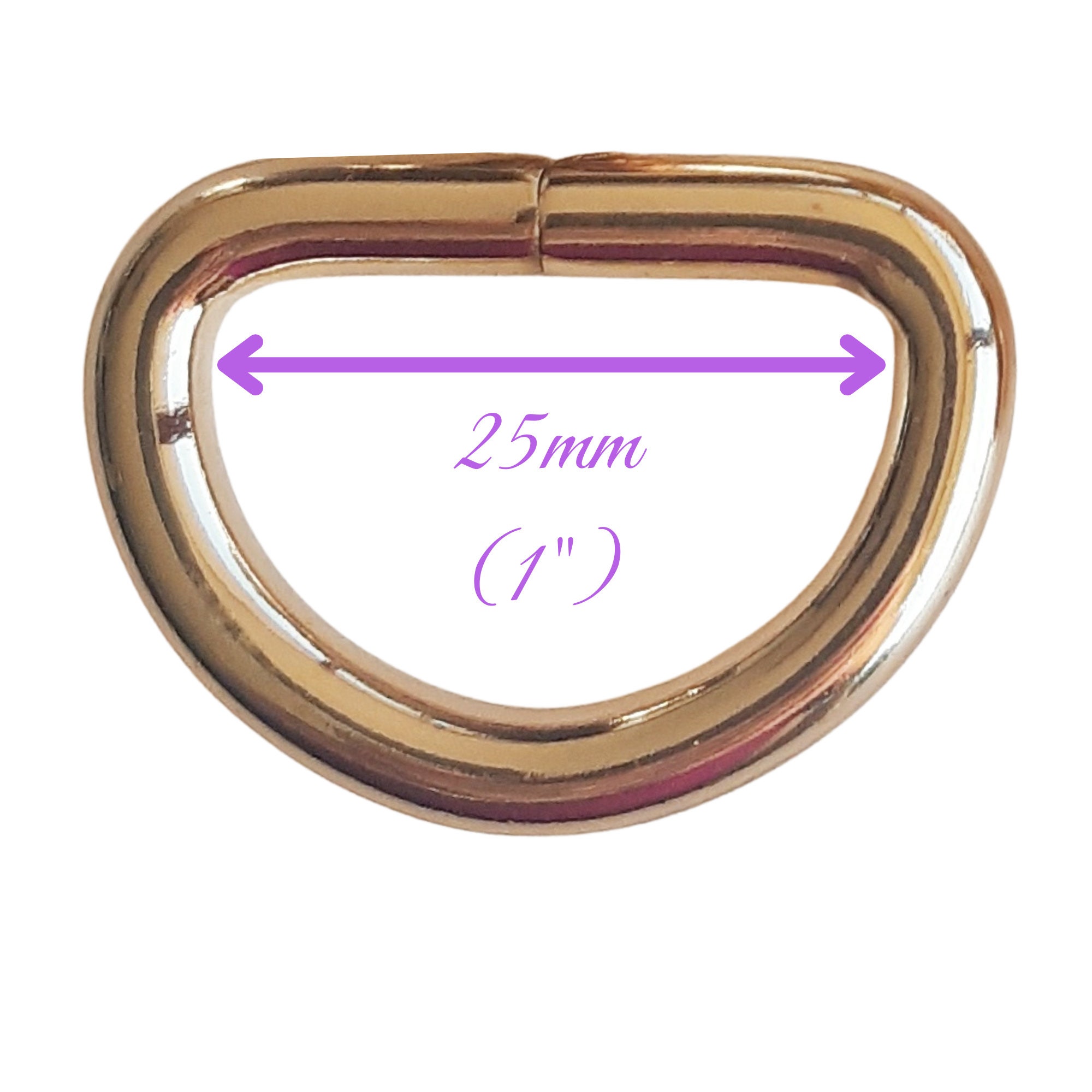 D Rings 25mm 1 6pk Split D Rings for bagmaking | Etsy