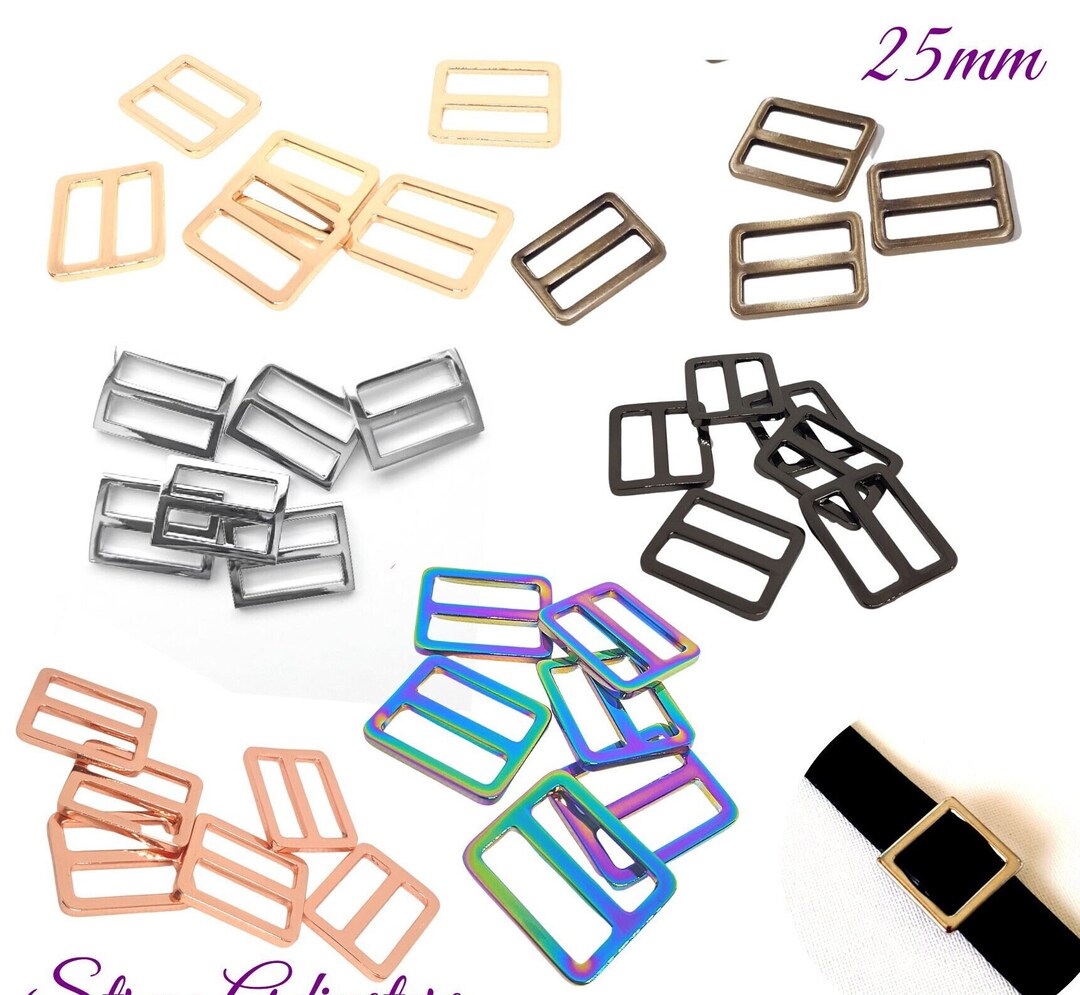 25mm Metal Strap Adjuster Multi Pack Tri Glide Strap Sliders - Etsy New ...