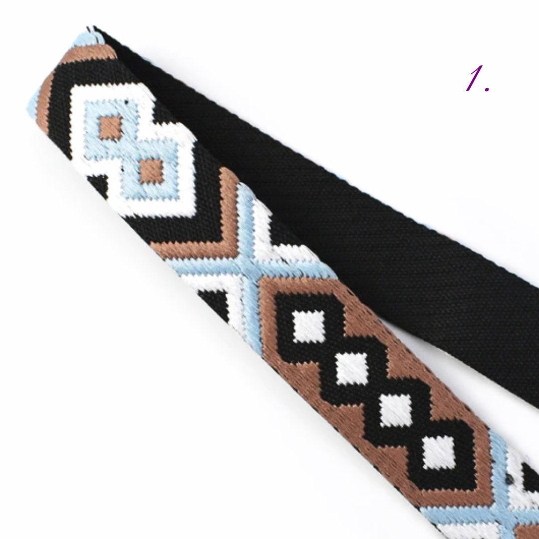 38mm (1 .5") Webbing | Geometric Webbing for Bag Straps | Guitar ...