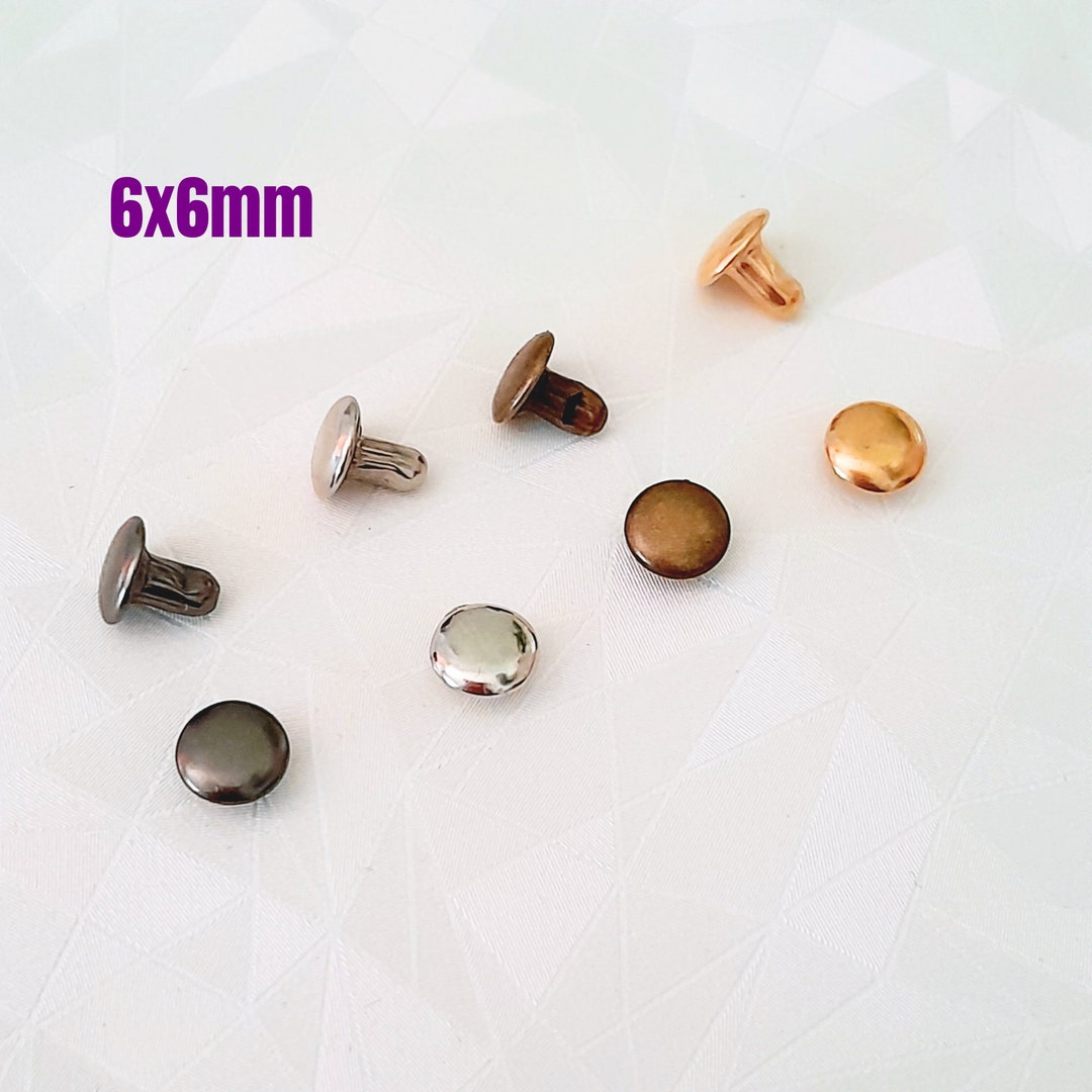 6x6mm Double Cap Rivets, High Quality Brass Anti-rust, Double Capped ...