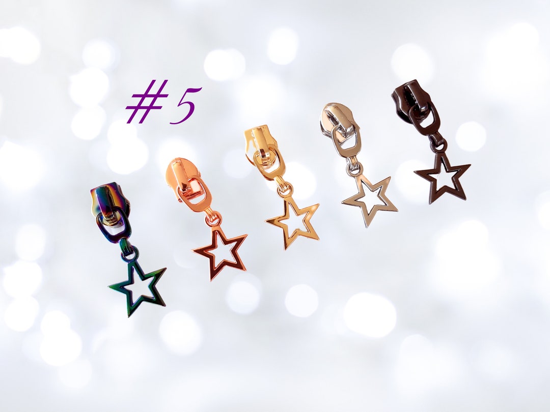 Zipper slider 5 2pk Christmas star shaped zipper pull 5 - Etsy.de