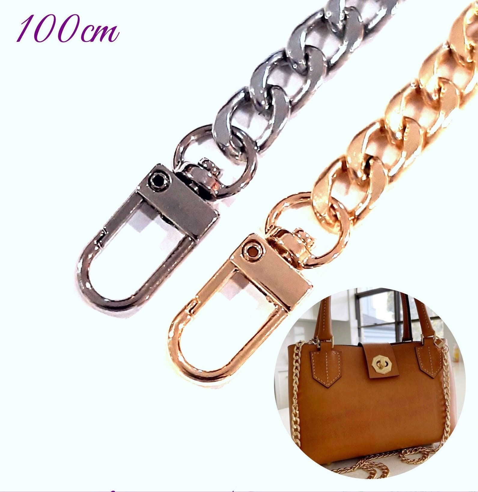 100cm Flat Handbag Chain for Handbag or Wallet - Etsy Australia