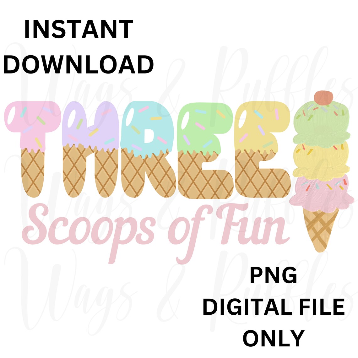 Three Scoops of Fun Icecream Png, Three Scoops Png, Girl 3rd Ice Cream ...
