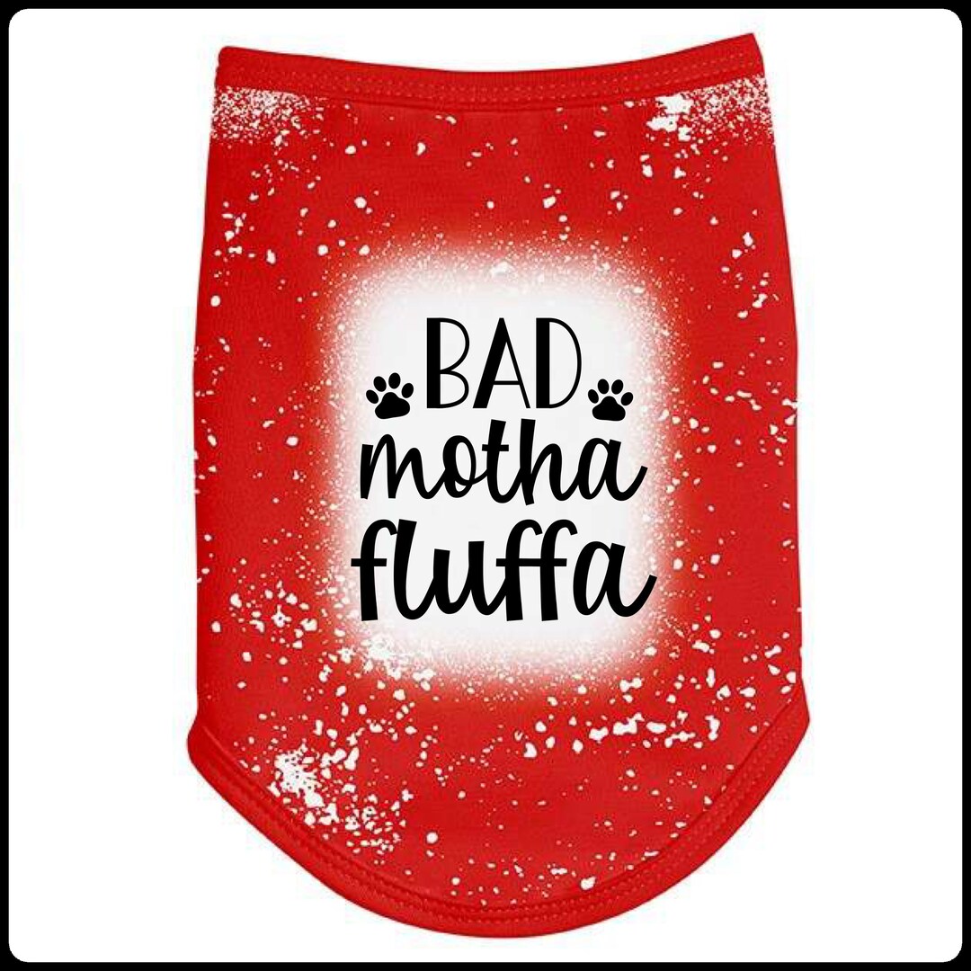 Bleached Dog Shirt Sublimation Print Polyester/cotton Blend - Etsy