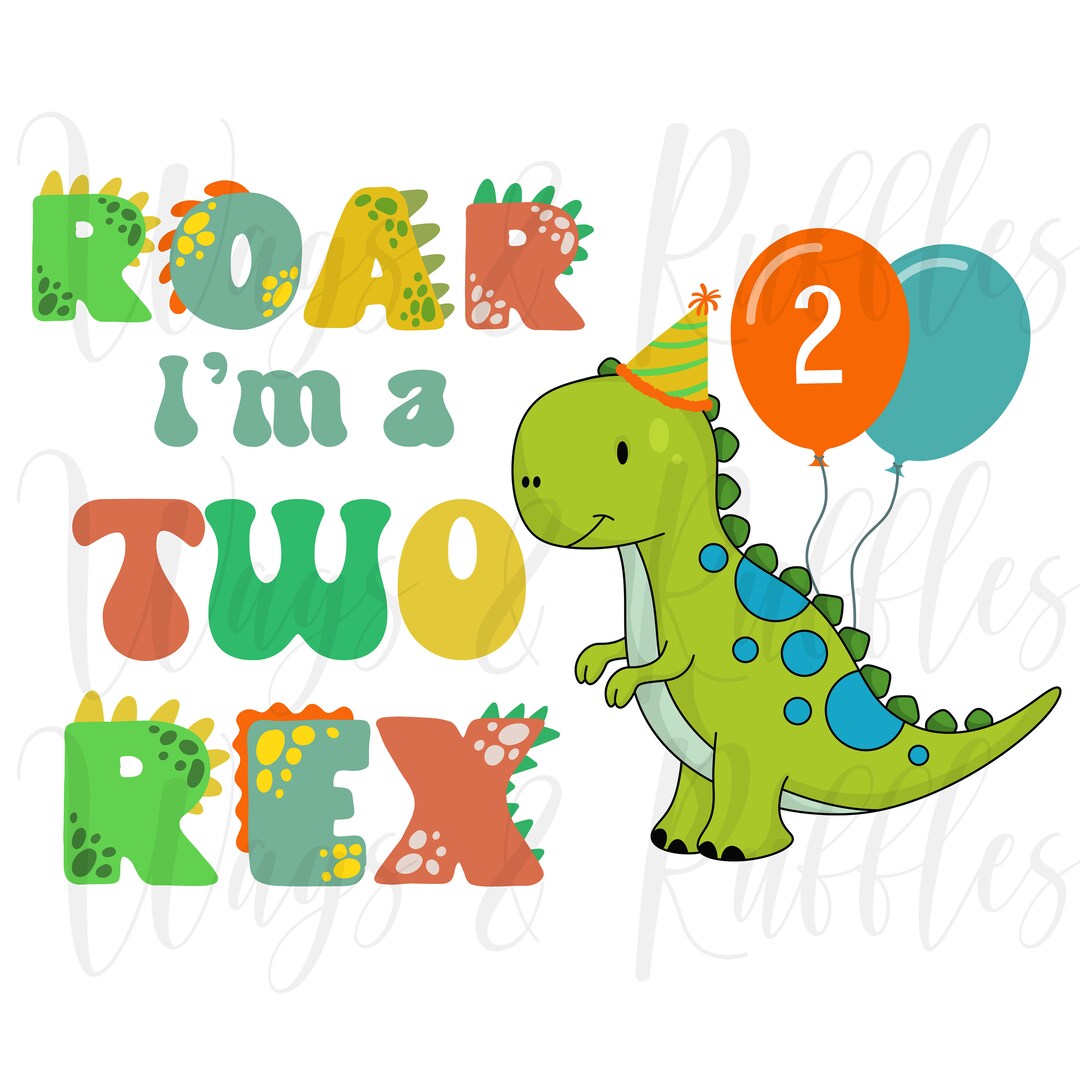 Boy Two Rex Png, Two A-saurus Png, Tworex Birthday Shirt Png - Etsy