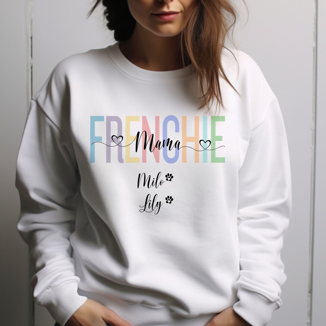 Cute Frenchie Mama Personalized French Bulldog Custom Mom Dog Saying ...