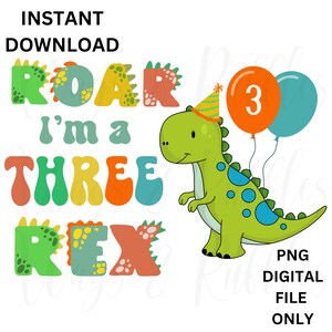 Boy Three Rex Png, Three A-saurus Png, Threerex 3rd Birthday Shirt Png ...
