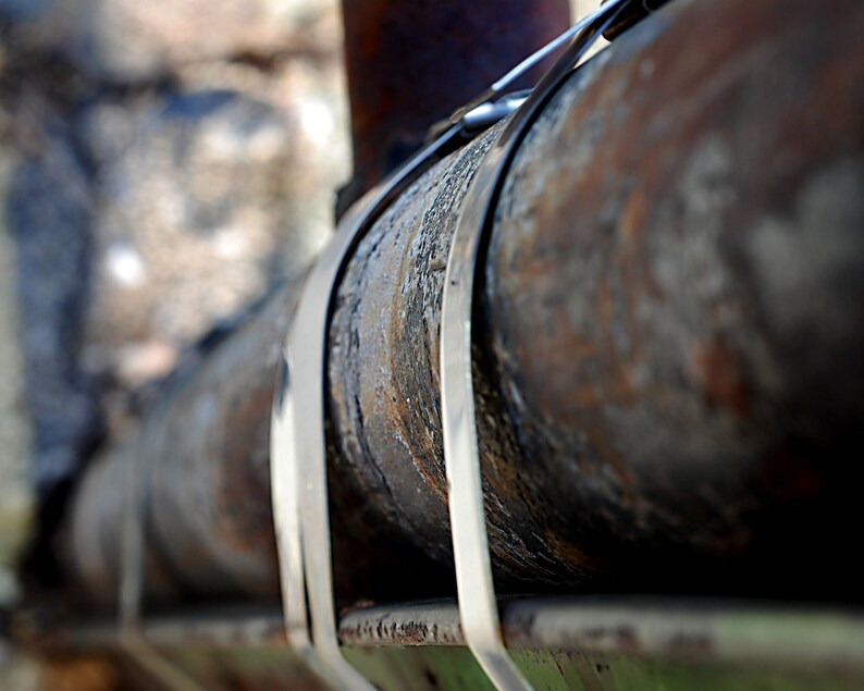 Rusty Pipe Industrial Wall Art Photograph Grand Rapids - Etsy