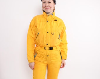 Vintage Ski Suit, Retro 1980s Ski Suit, One Piece Ski Jumpsuit, Snowsuit Women Winter 90s Ski ...