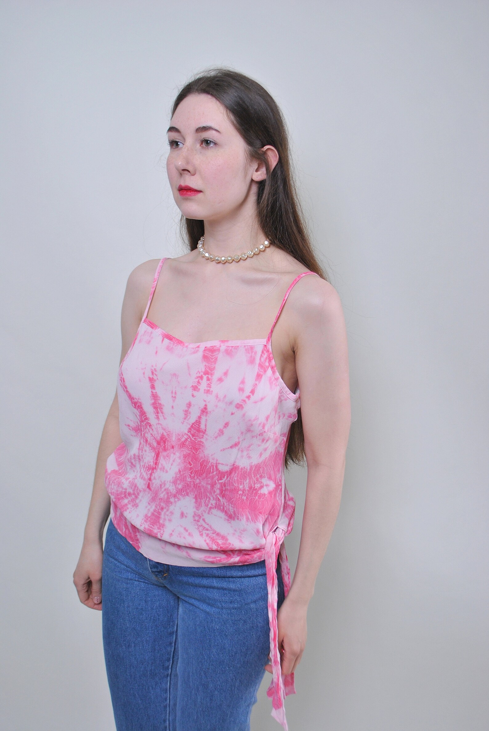 Vintage the Dye Pink Top Woman Retro Holiday Tank Size M - Etsy