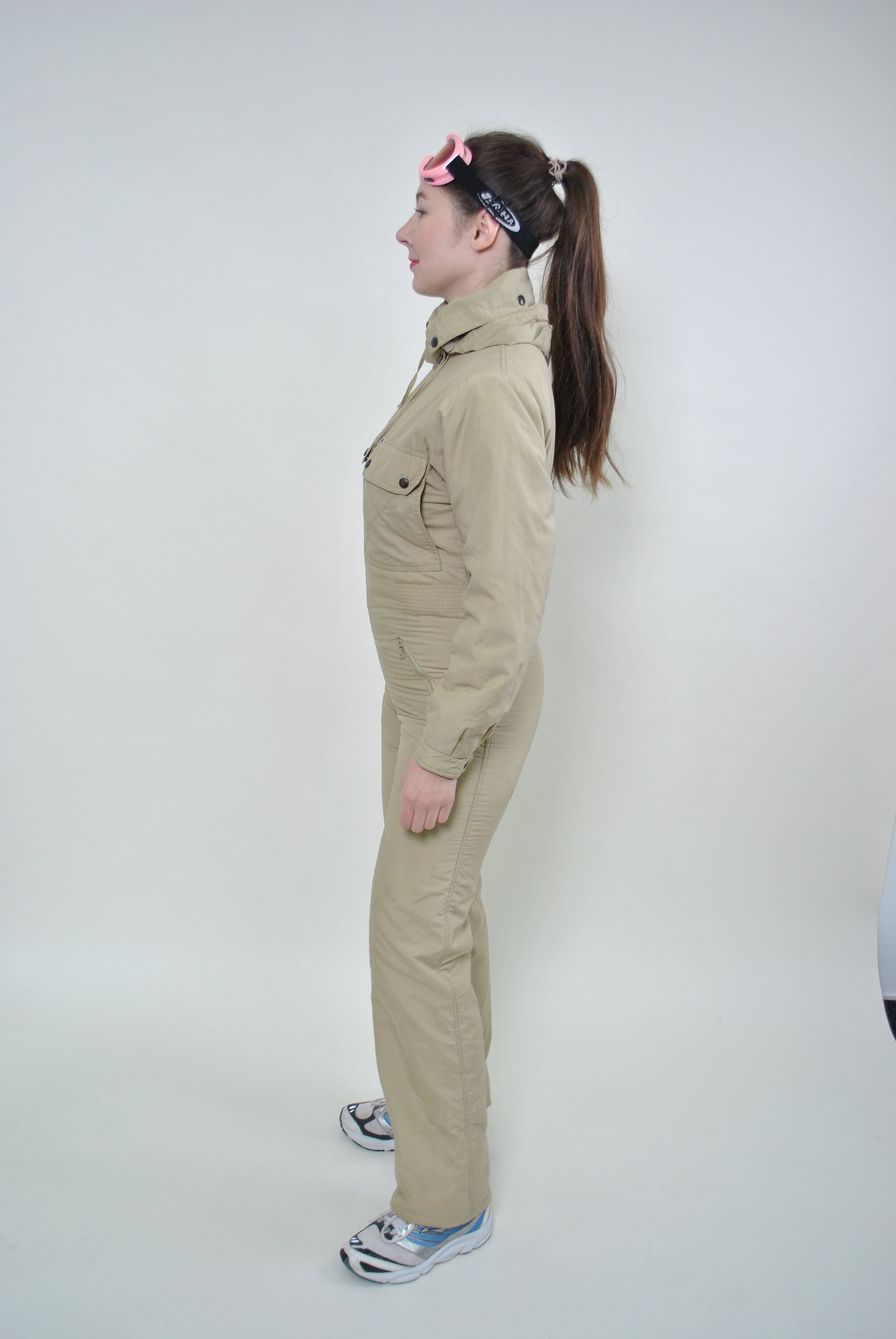 Retro One Piece Ski Suit 80s Snowsuit MEDIUM Size Minimalist - Etsy