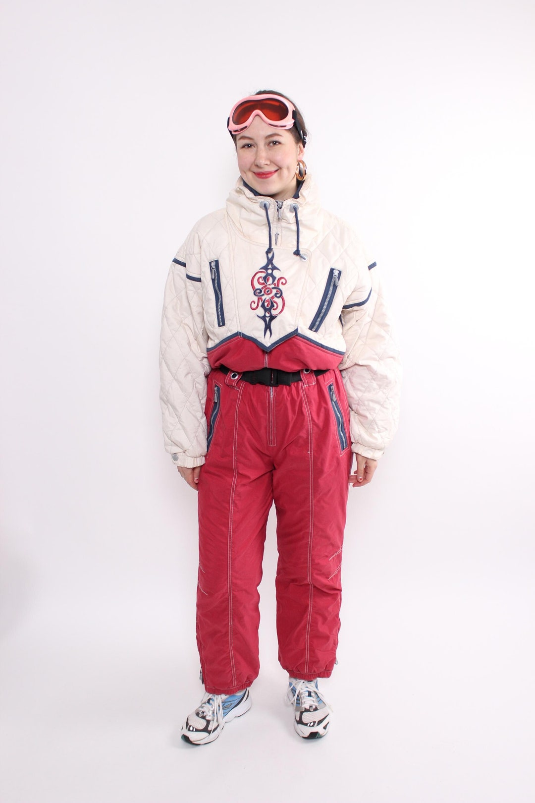 80s Killtec One Piece Ski Suit in White Color, Vintage Snowsuit ...