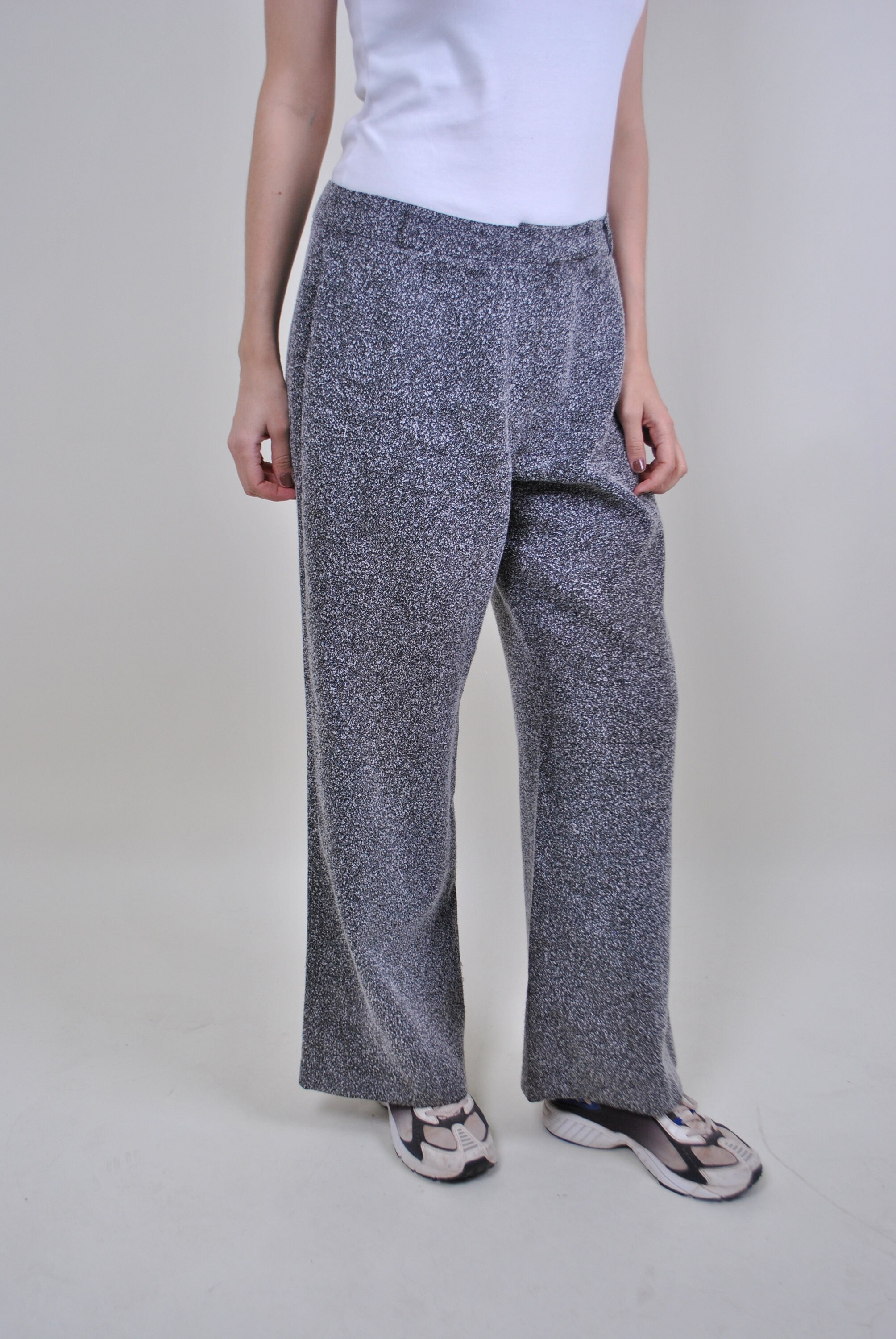 Vintage Gray Formal Pants 90s Suit Trousers Size W32 - Etsy