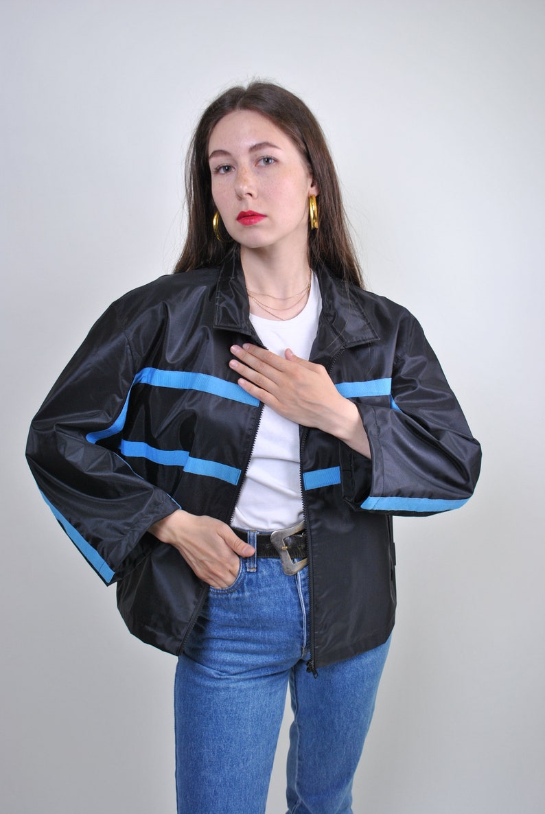 90s Racing Jacket Racing Club Blazer MEDIUM Size BRS Black - Etsy