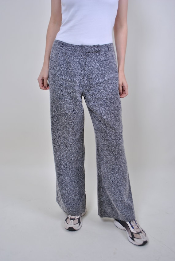 Vintage Gray Formal Pants 90s Suit Trousers Size W32 | Etsy