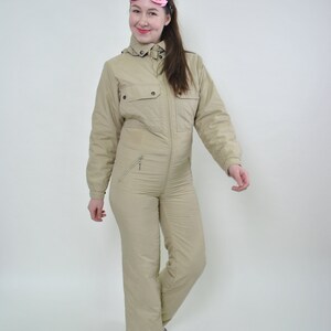 Retro One Piece Ski Suit 80s Snowsuit MEDIUM Size Minimalist - Etsy