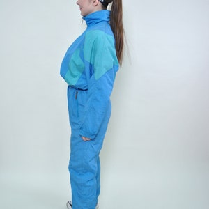 80s Killtec Ski Suit, Retro Snowsuit in Blue Color LARGE Size Vintage ...
