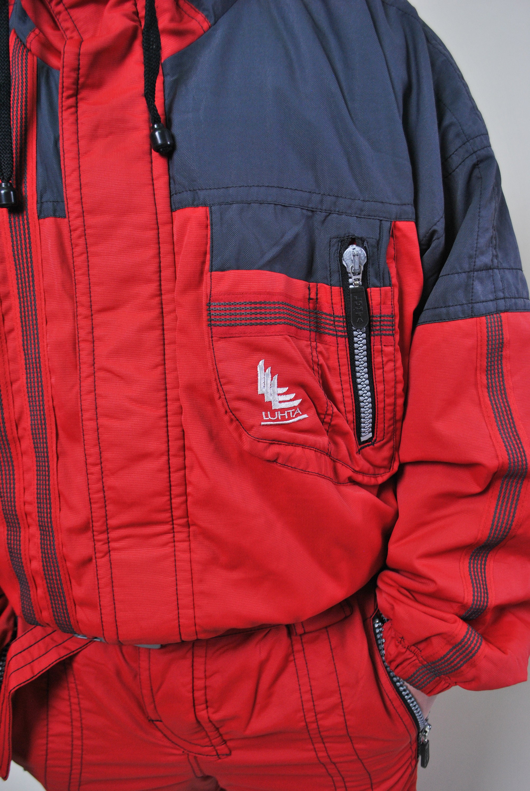 Red One Piece Ski Suit Men Retro Full Snow Suit for Him Size - Etsy