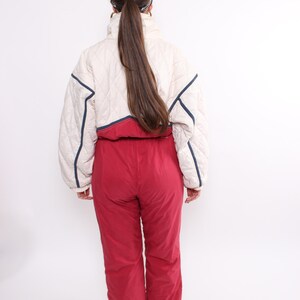80s Killtec One Piece Ski Suit in White Color, Vintage Snowsuit ...