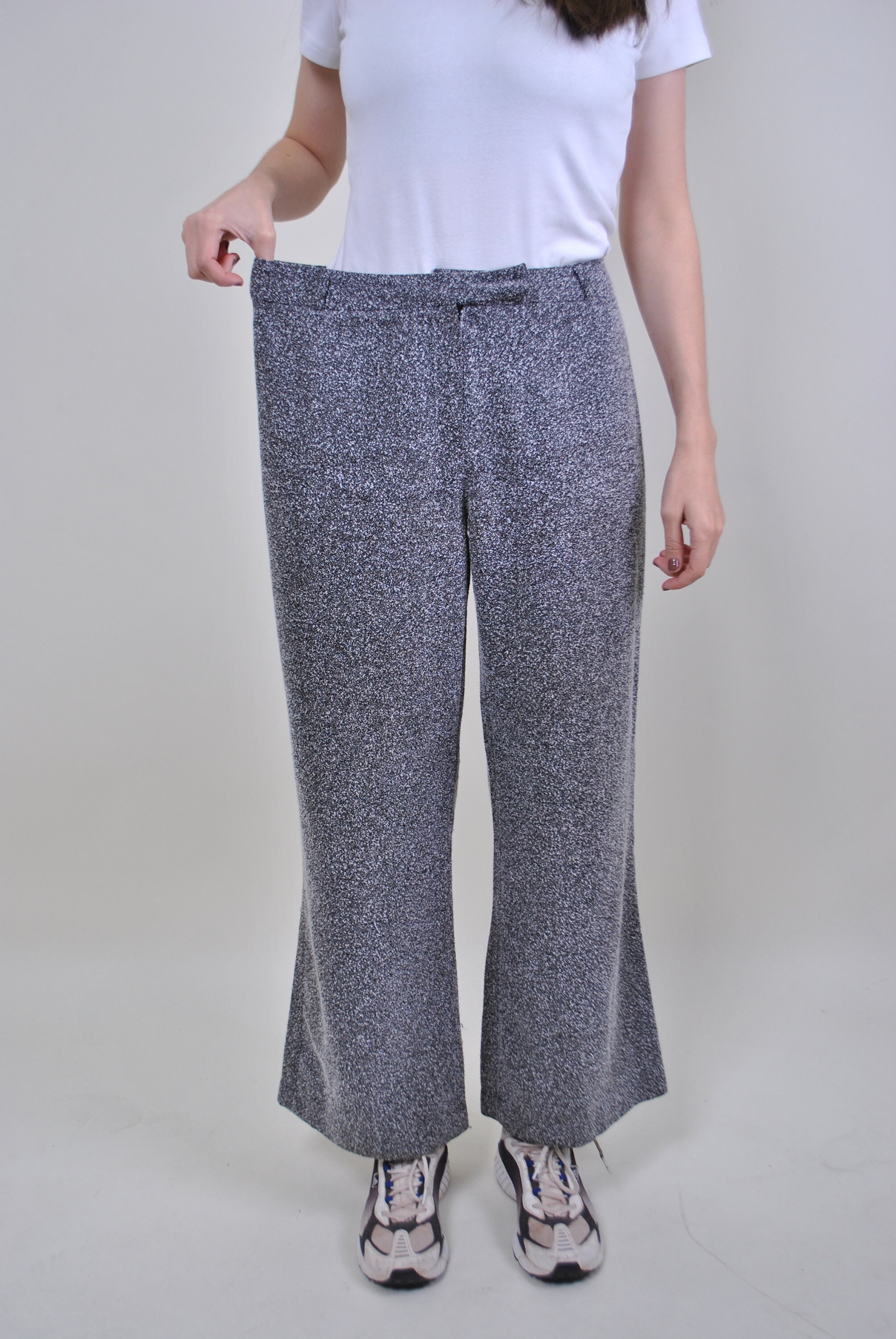 Vintage Gray Formal Pants 90s Suit Trousers Size W32 - Etsy