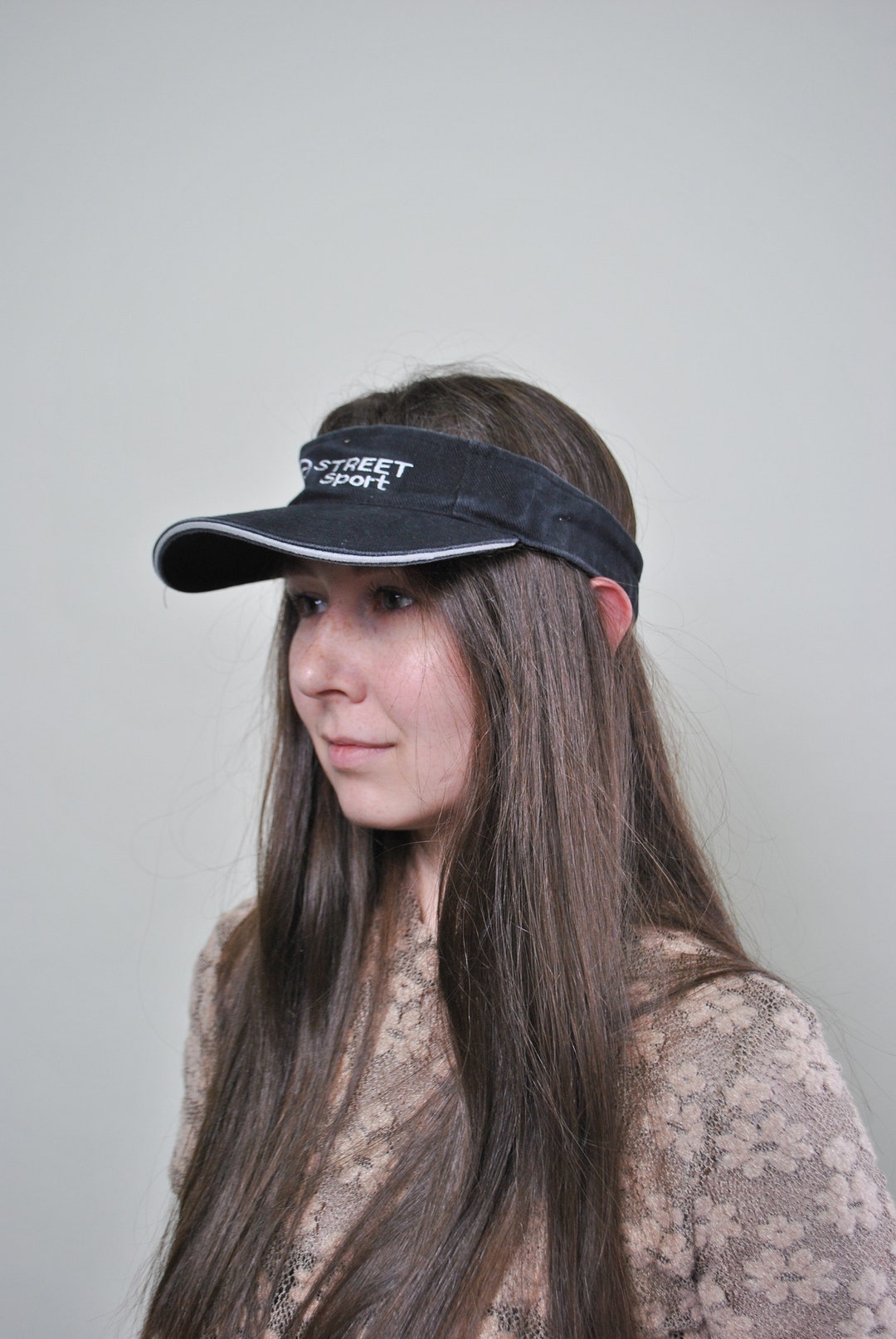 90s Sport Visor Cap, Vintage Black Sport Wear Sun Cap 1990s Athletic ...