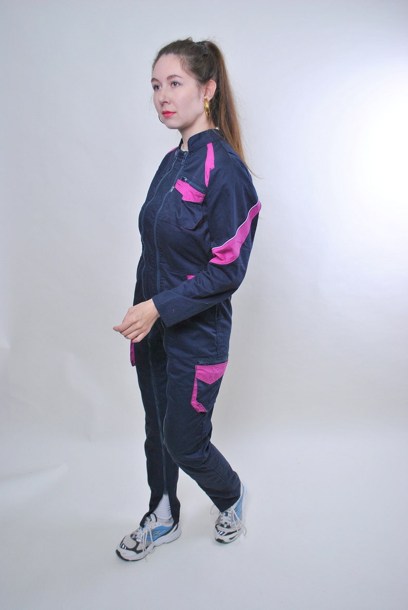 Vintage One Piece Utility Suit Women Blue Worker Overall | Etsy