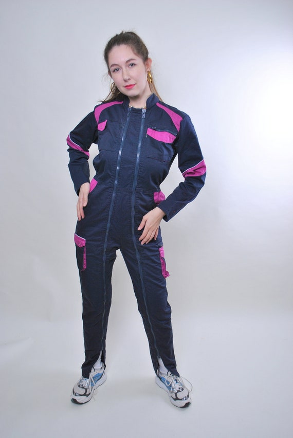 Vintage One Piece Utility Suit Women Blue Worker Overall | Etsy