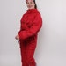 One Piece Red Ski Suit, Retro Snowsuit MEDIUM Size 80s Winter Overall ...
