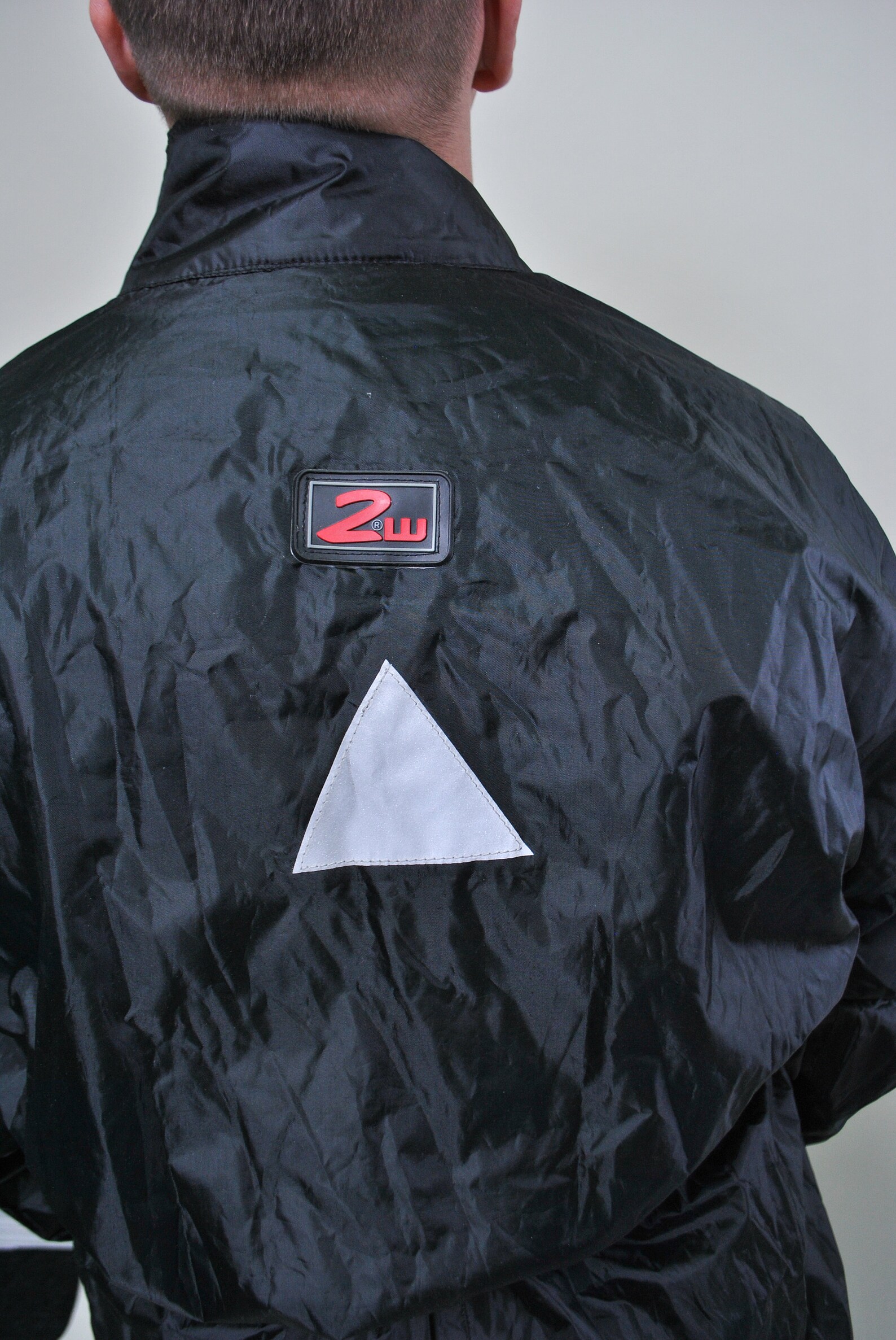 One Piece Windbreaker Suit Vintage Men Black Rain Suit Size - Etsy