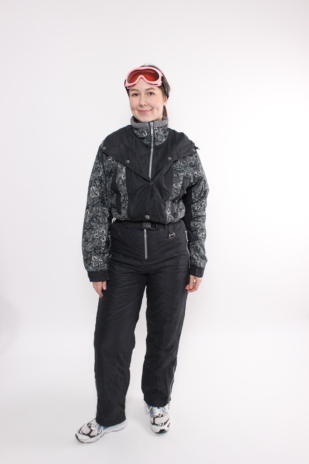 80s One Piece Ski Suit, Vintage Winter Jumpsuit, Retro Snowsuit in ...