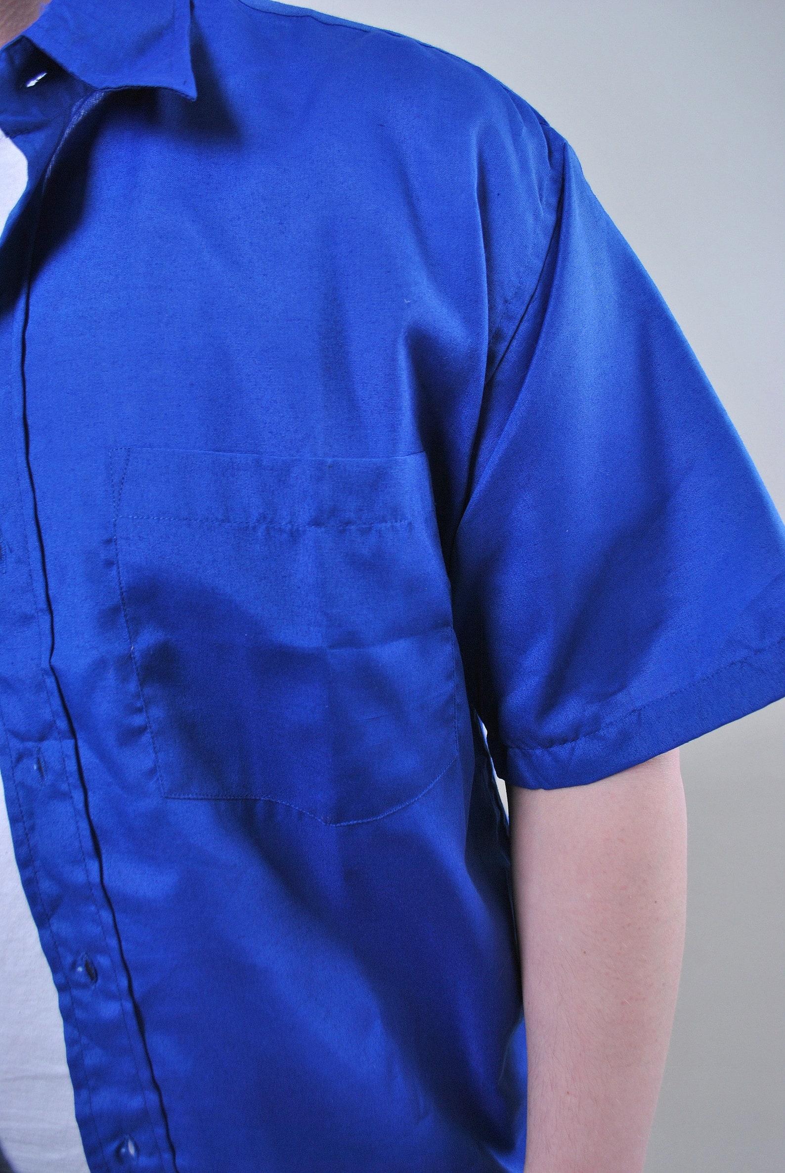 Vintage Oversized Work Shirt Retro Blue Heritage Shirt Size - Etsy