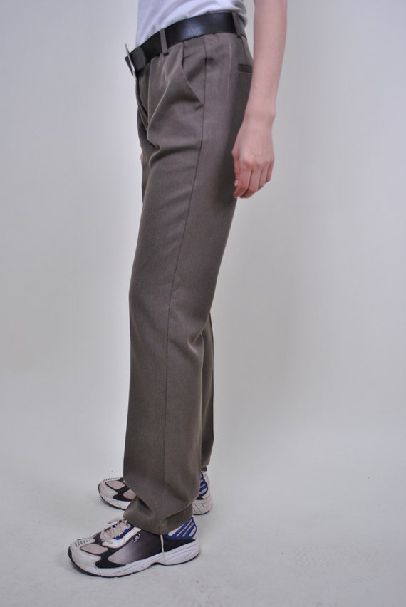 Vintage gray suit pants, women formal trousers, Size … - Gem