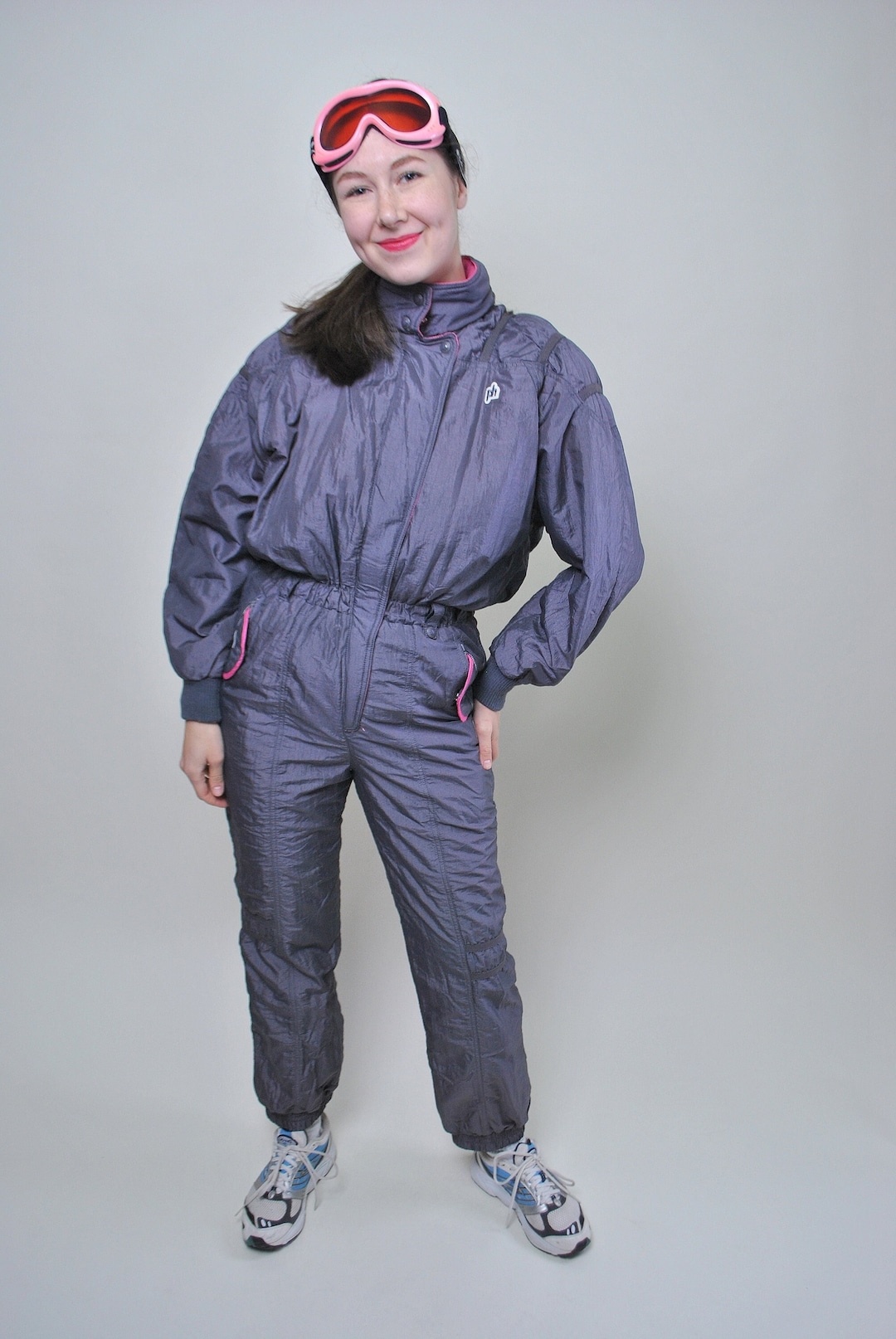 80s One Piece Ski Suit Retro Snowsuit in Women MEDIUM Size - Etsy