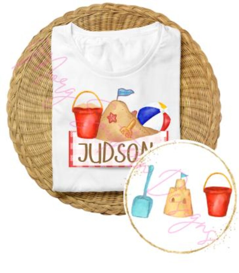 2 Beach PNG Files for Kids Toddlers Boy and Girl - Ocean Beach Summer ...