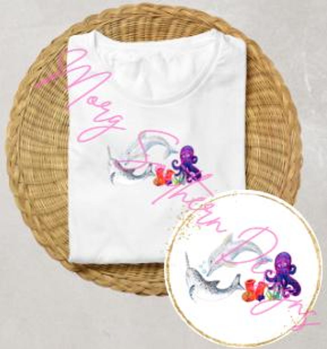 Under the Sea Design - Sea Life PNG Sublimation Digital File , Majestic ...