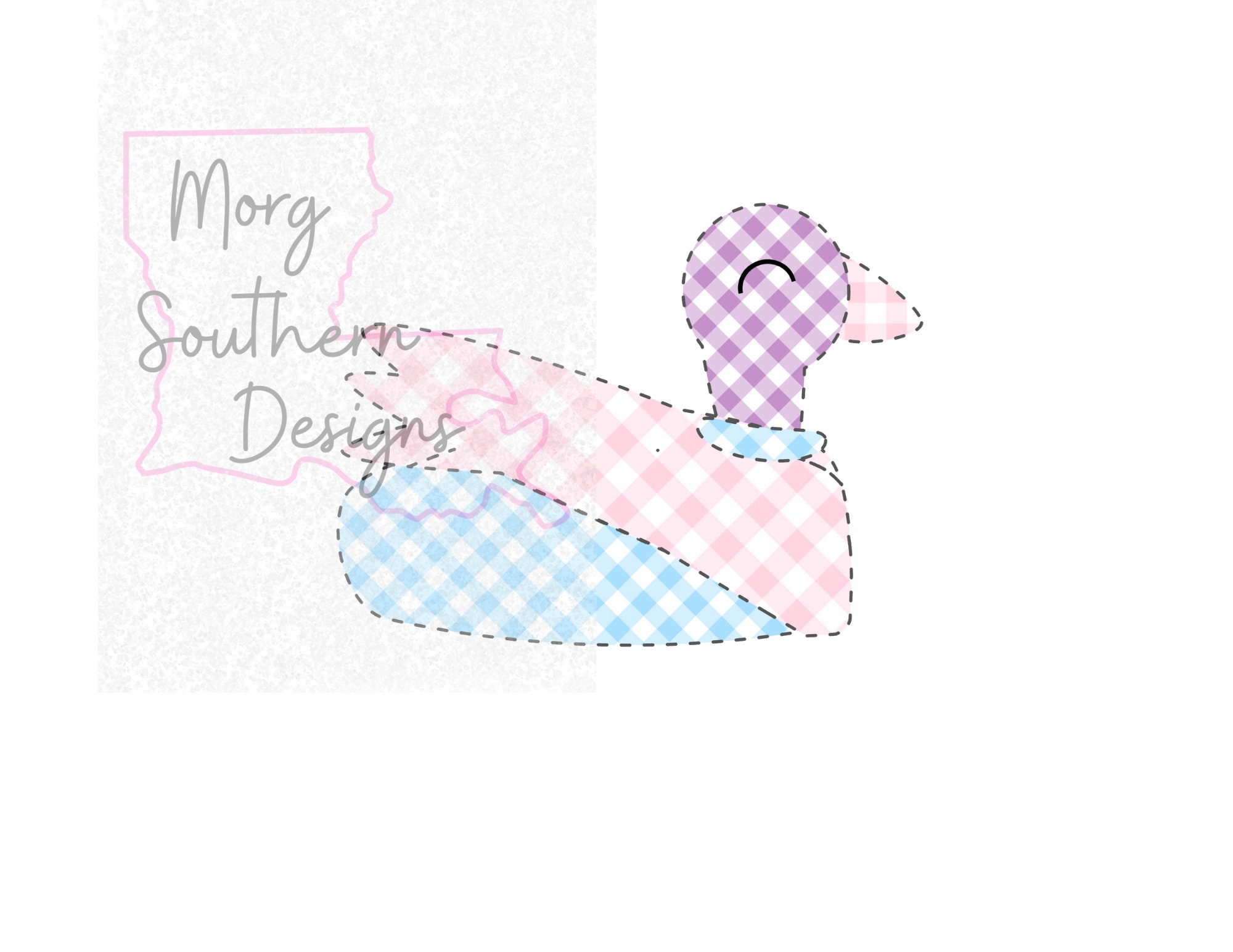 Girls Pink Gingham Duck PNG: Duck Hunting Design - Etsy