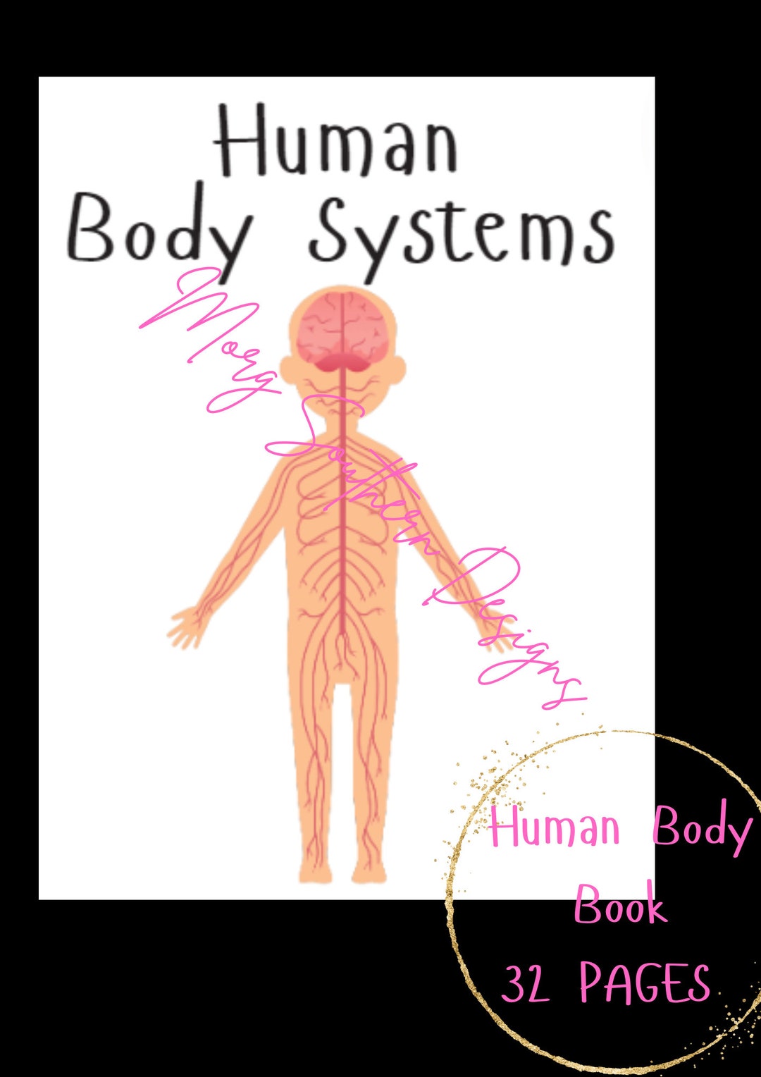 Human Body Organ Booklet With Posters, Color Pages, and a Test: 32 Page ...