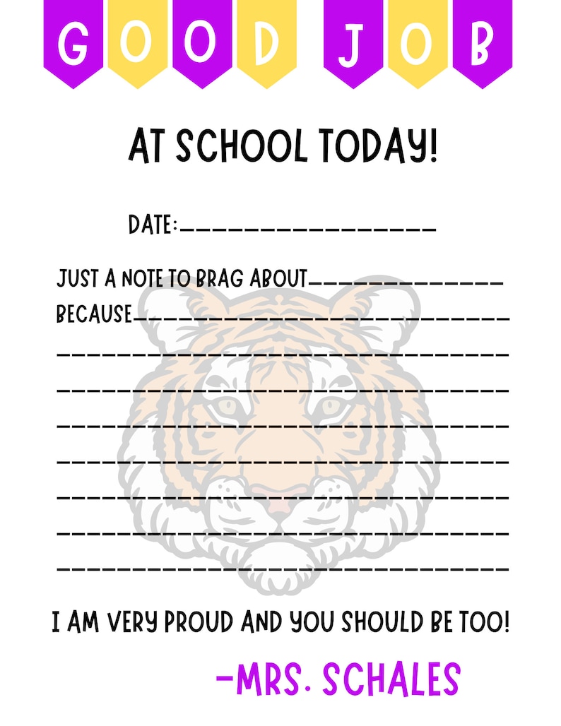 Teacher Notepad DIGITAL PDF Design: Printable Teacher Notes, Parent ...