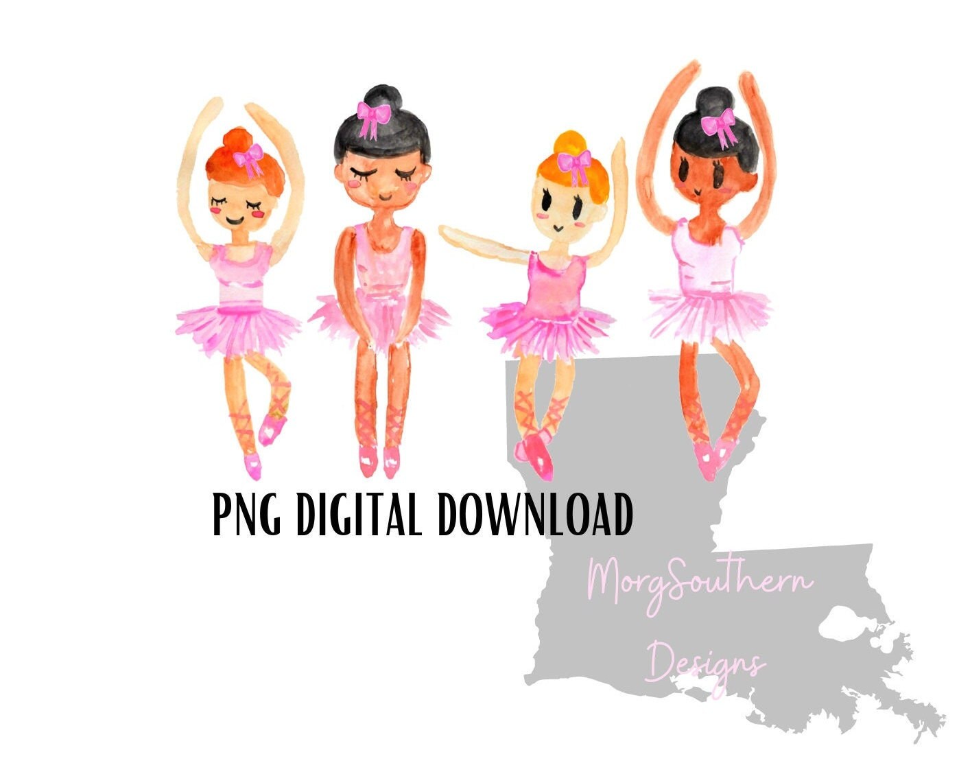 Ballerina Sublimation Design, Ballet Png, Dance Design, Pink Girls ...