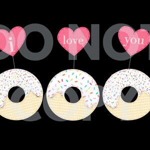 Valentines Day Donut PNG: Cute for School Valentines Day Kids and ...