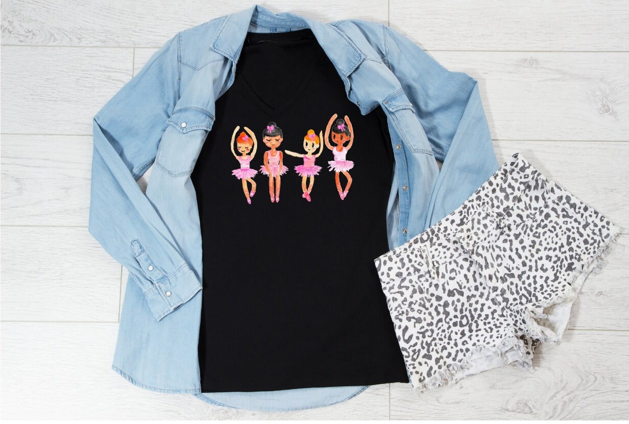 Ballerina Sublimation Design, Ballet Png, Dance Design, Pink Girls ...