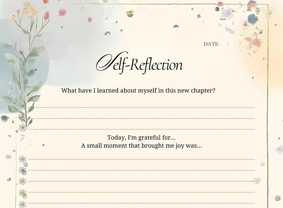 Downloadable Postpartum Self-reflection Journal: Guided Prompts for New Mothers' Mental Wellness ...