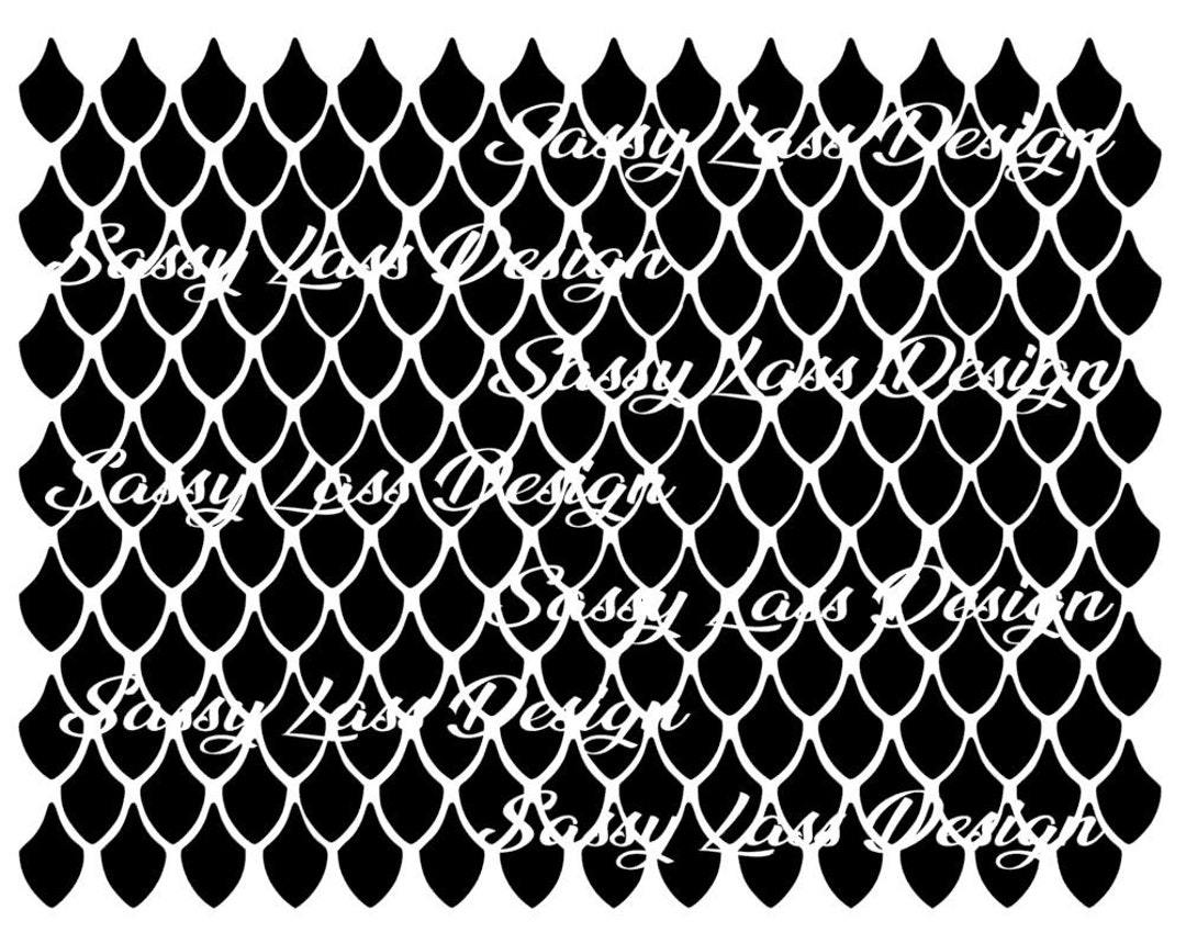 Dragon Scales Template / Pattern / Design / Cut or Print File ...