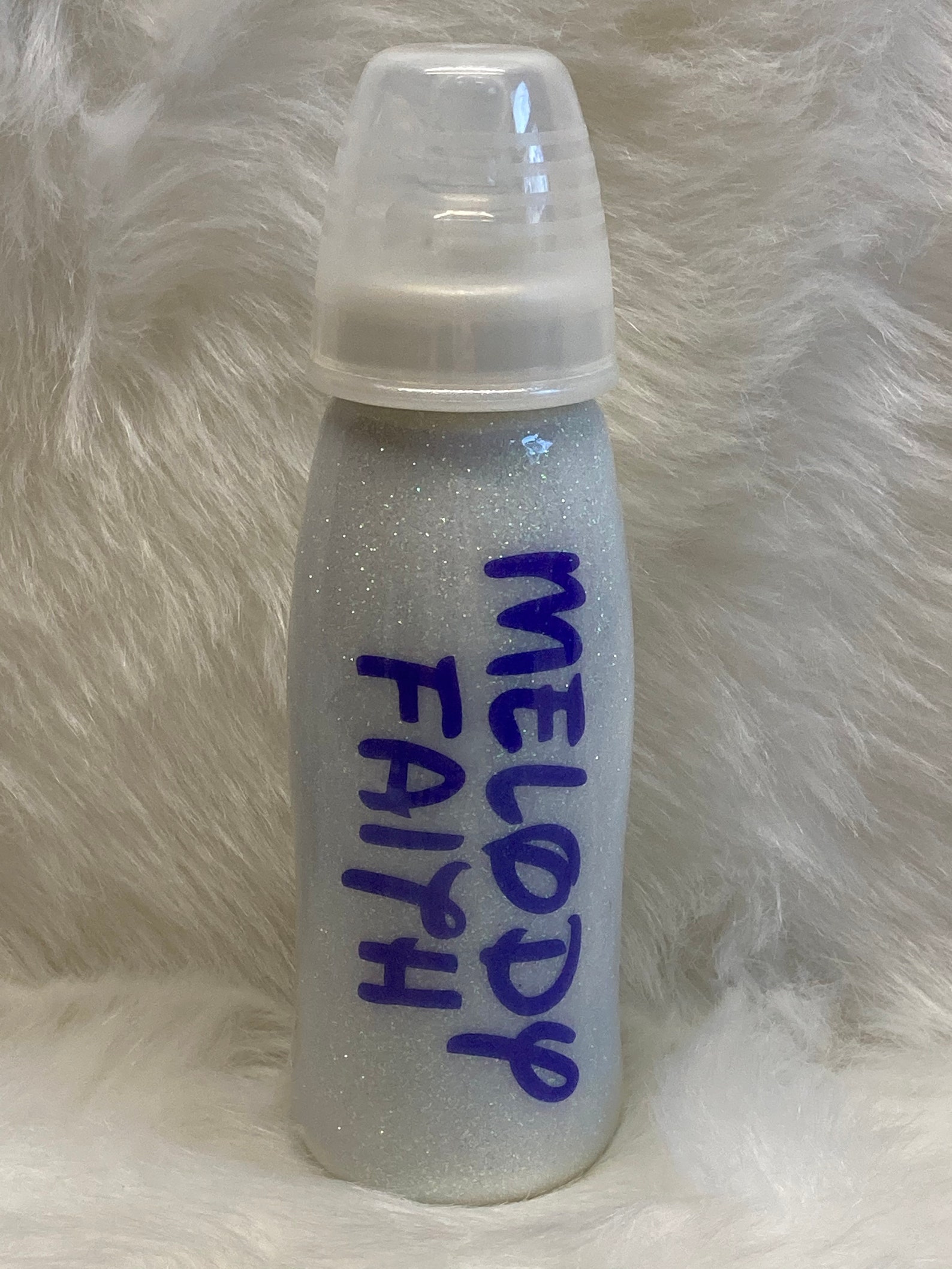Custom Designed Baby Bottle / Baby Shower Gift / Glitter Baby Bottle ...